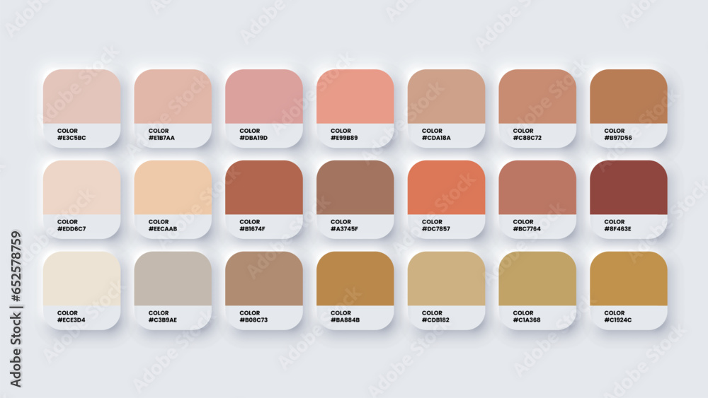 Color Palette, Color Swatches in RGB, HEX Colors, Pastel Colour in HEX ...