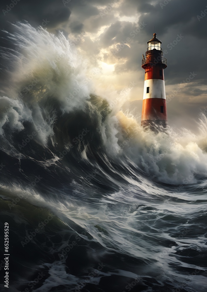 lighthouse middle huge wave technology review shaft light emotional ...