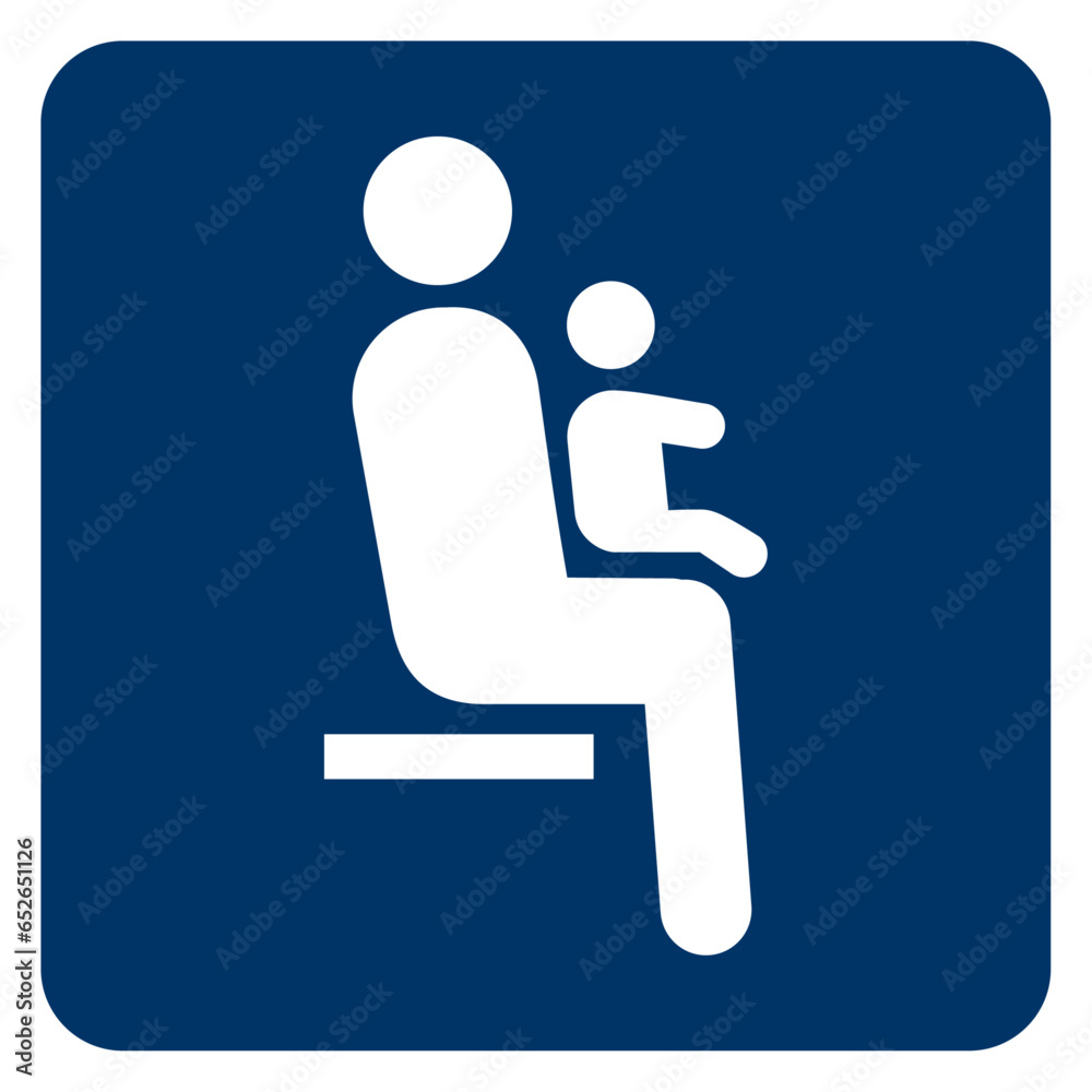 Vector graphic of sign indicating priority seats for people with small ...