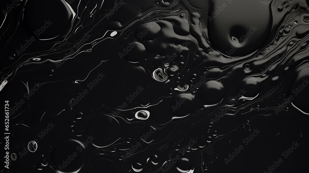 black texture background crude oil, abstract smooth dark liquid energy ...