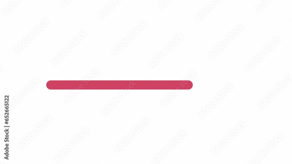 Slow moving stripe 2D element animation. Horizontal progressbar flat ui ...