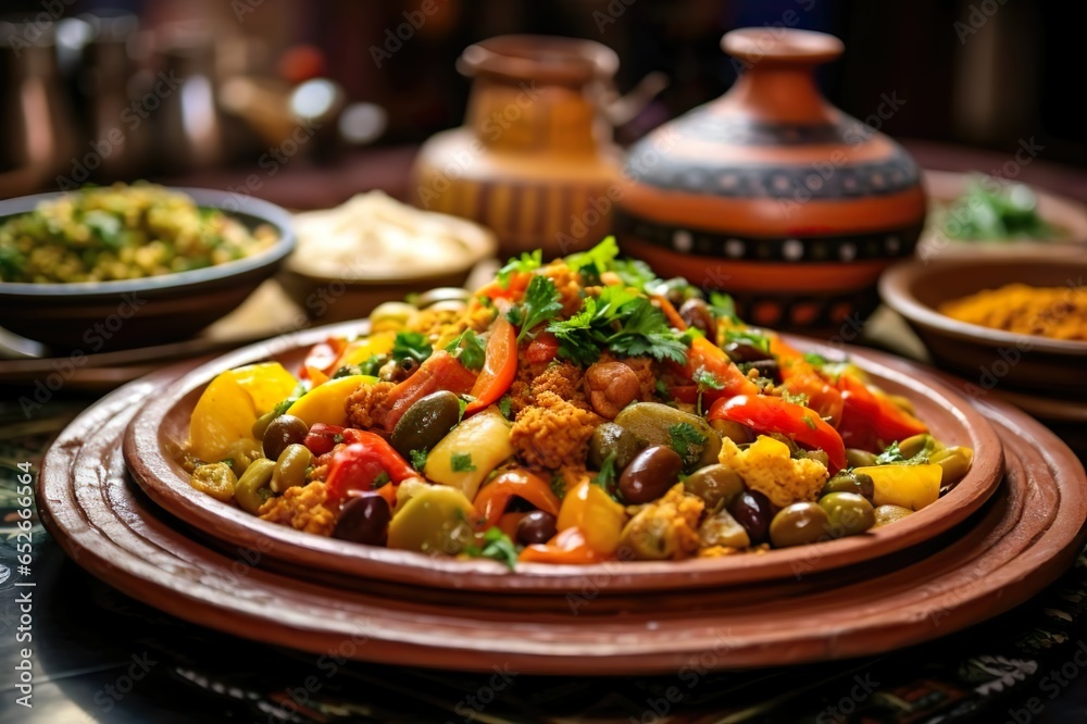 Moroccan Cuisine: Mouthwatering close-ups of Moroccan tagines and ...