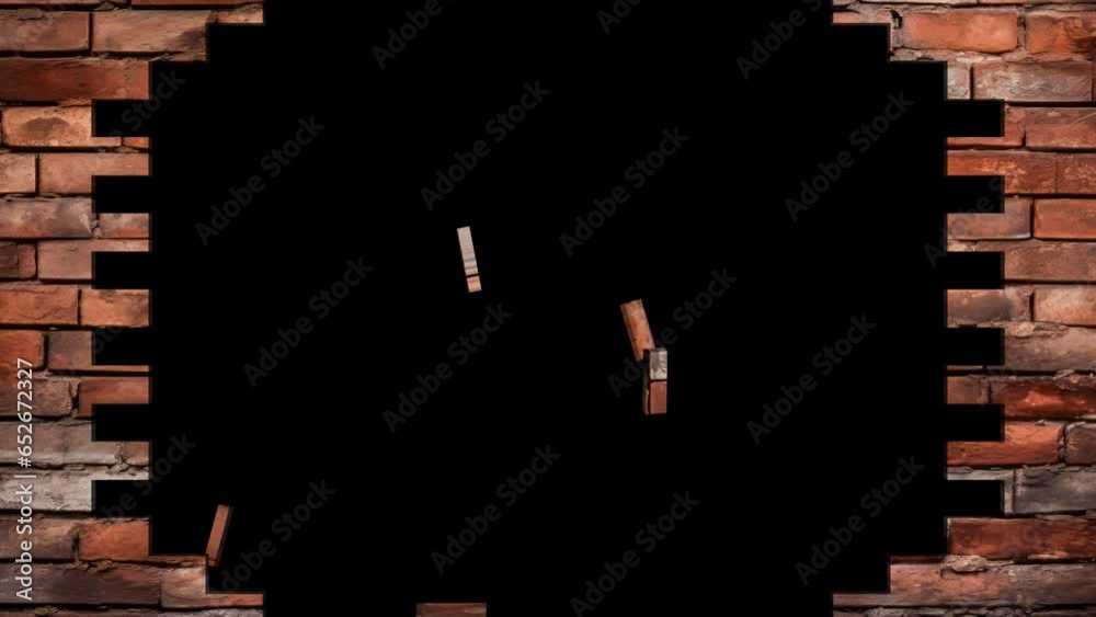 Exploding Bricks Animation. An animated video of bricks exploding ...