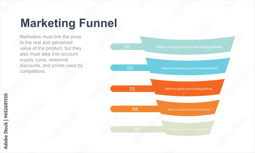 Vetor de Marketing funnel infographics. Digital pyramid of marketing ...