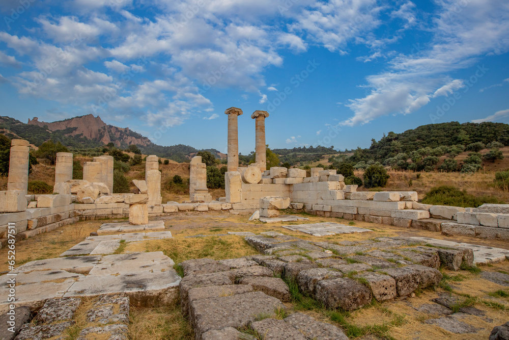 The Temple of Artemis at Sardis, the fourth largest temple of the Ionic ...