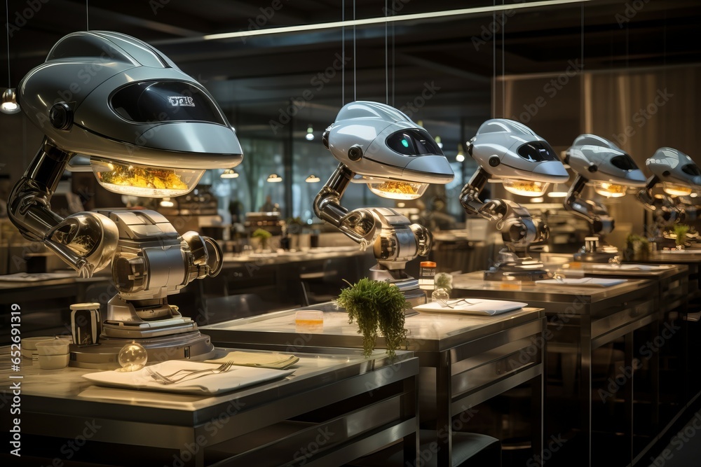 Human and AI Symbiosis in Advanced Urban Landscapes. Futuristic ...