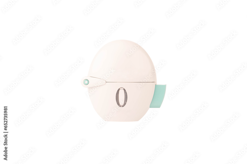 Asthma and COPD concept. Tiotropium bromide inhaler isolated on white ...