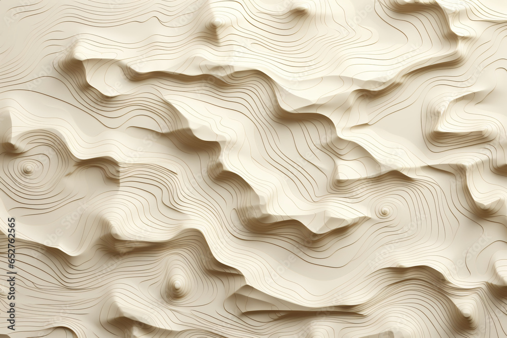 Terrain map. Contours trails, image grid geographic relief topographic ...