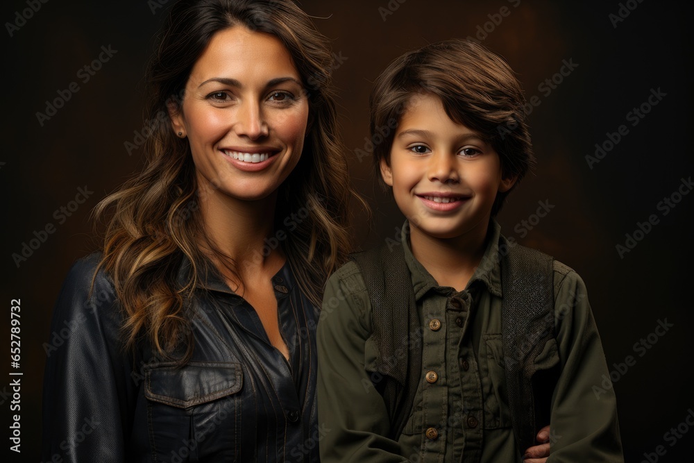 Unbreakable Connection: A Mom and Son's Special Moment Side by Side ...