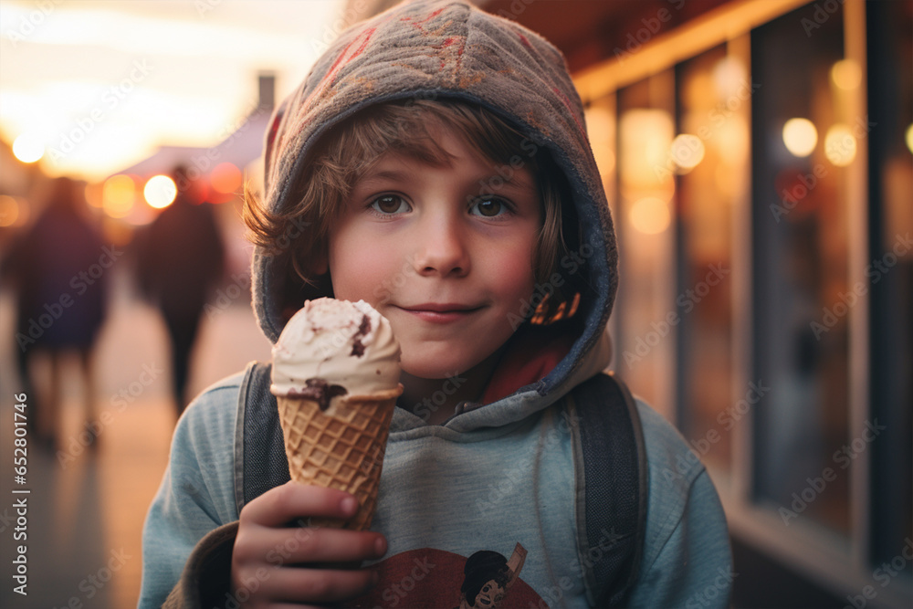 Autism kids having ice cream, Ice cream and mental health, picky eating ...