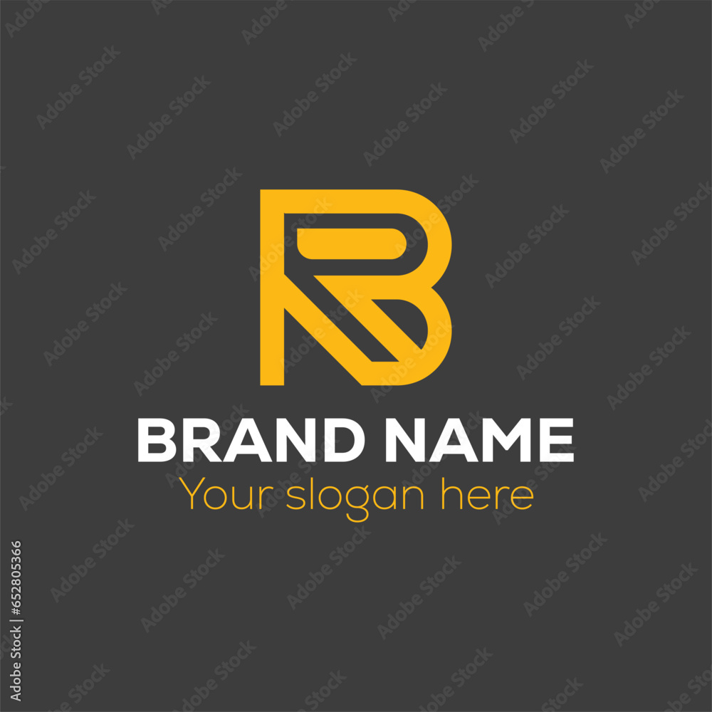 Letter RB, BR, PB, RBP, Logo Design template Stock 벡터 | Adobe Stock