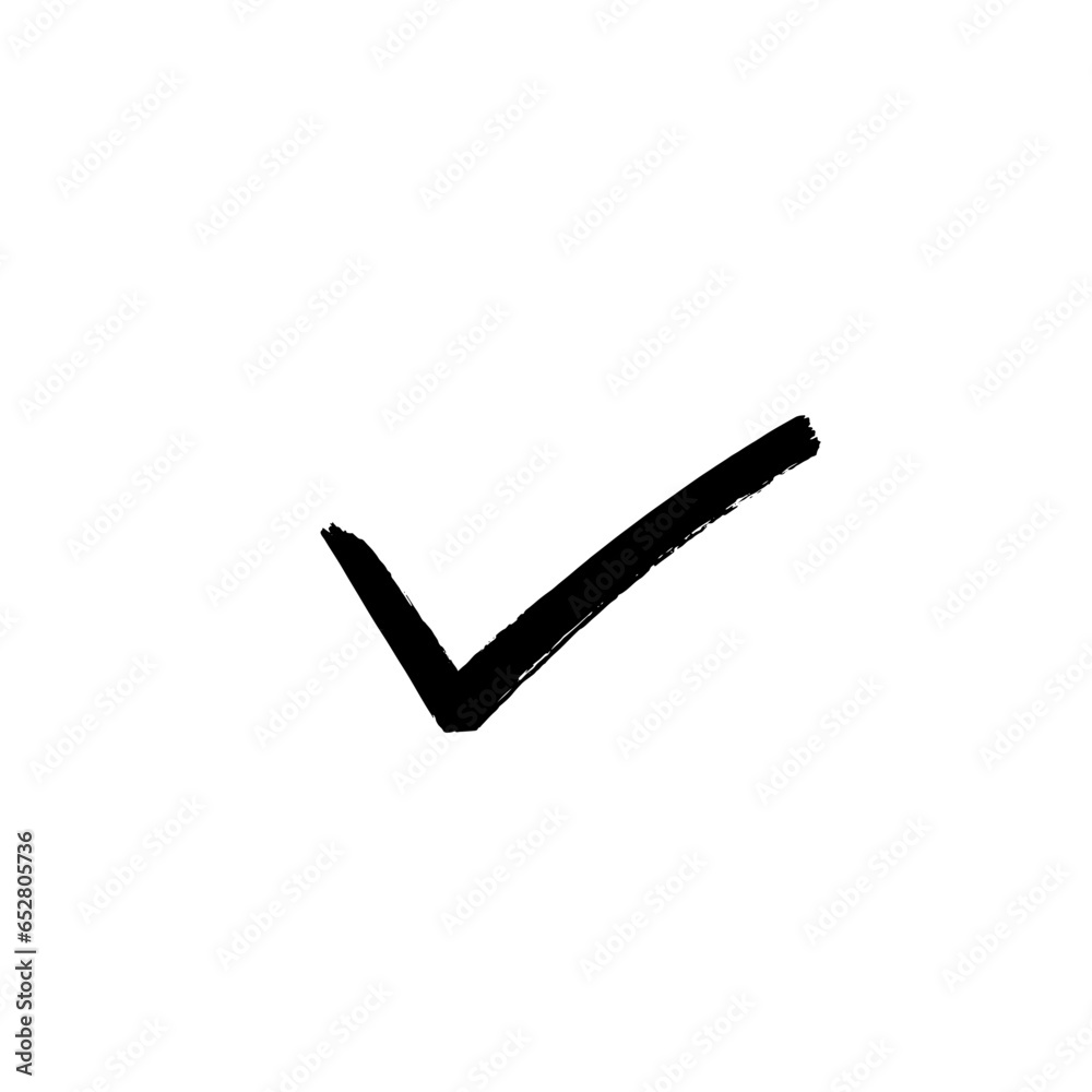 Doodle sketch style of Hand drawn check marks vector illustration Stock ...