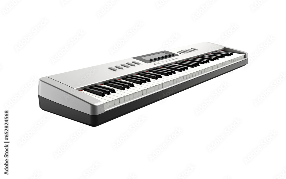 Musical Keyboard Isolated on Transparent Background PNG. Generative AI ...