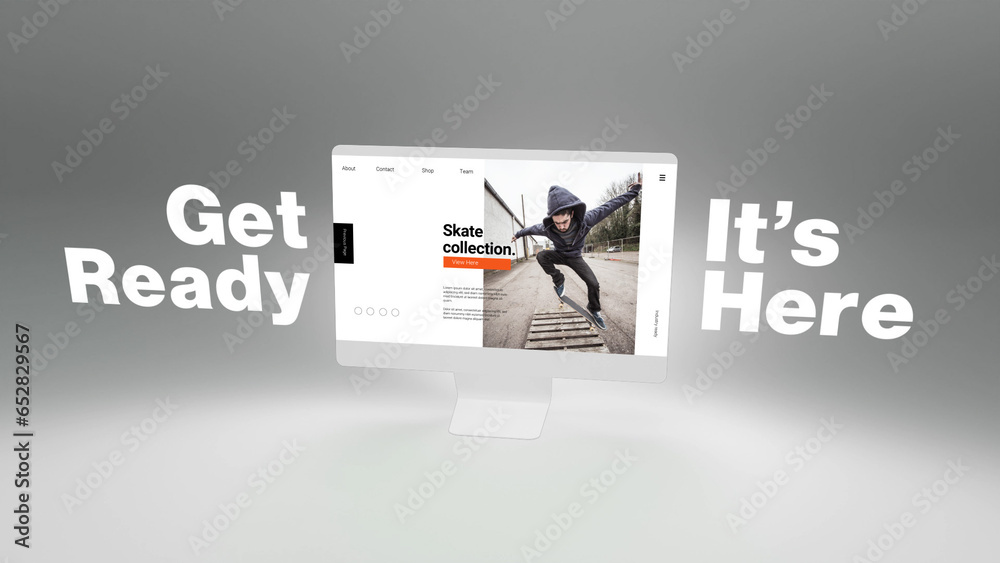 Minimal Desktop Screen Presentation Stock Template | Adobe Stock