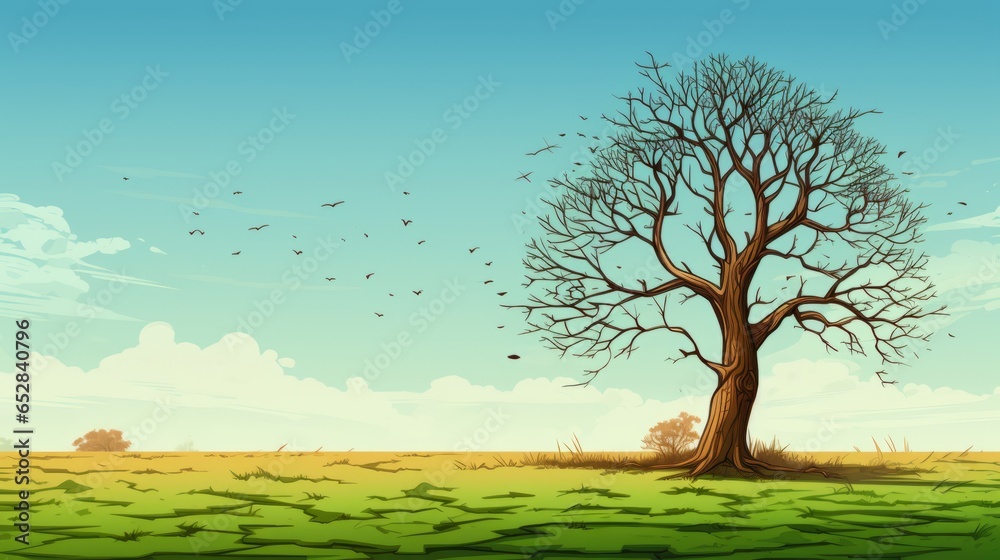 Generative AI. The concept of the problem of global warming. Pic ...
