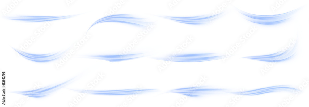 Luminous blue lines of speed. Light glowing effect . Abstract motion ...