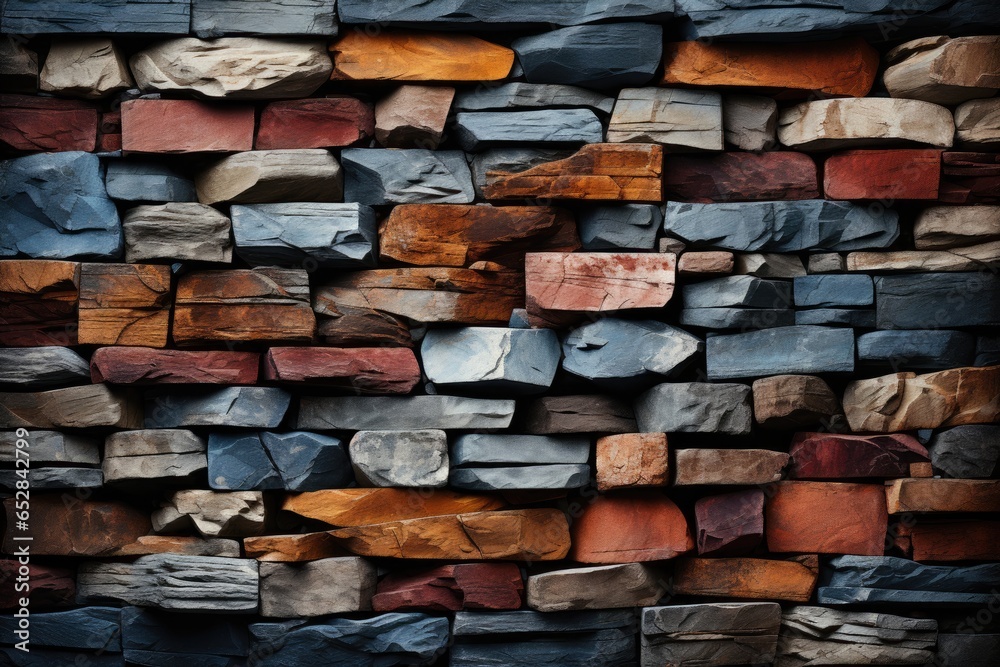 Immersive Realistic Texture of Stacked Stone Stone Veneer Wall Stock ...
