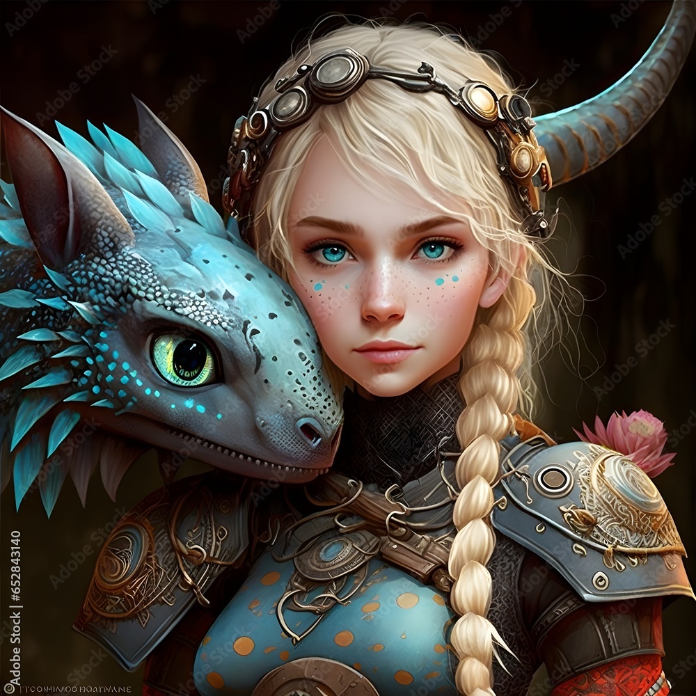 How to Train Your Dragon Astrid Fantasy Fairy Tale Ultra Details Full ...