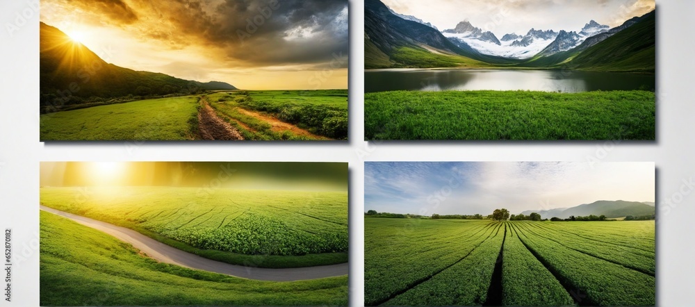 4 different pictures from a time spended in nature Stock Photo | Adobe ...