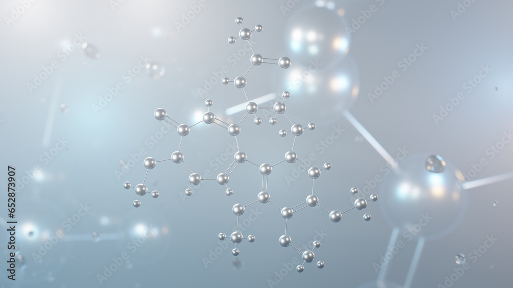 Colchicine Molecular Structure 3d Model Molecule Antigout Agents Structural Chemical Formula