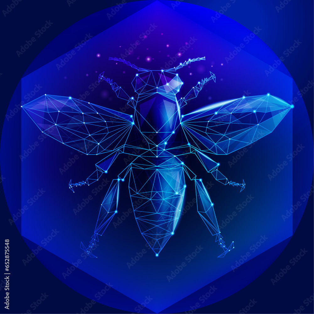 Polygona honey bee - an allusion to Da Vinci's Vitruvian Man in ...