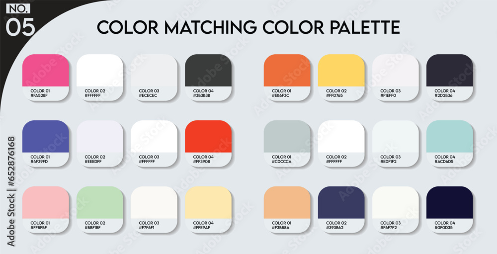 Logo design Color matching color palette - 05, Fashion Trend Color ...
