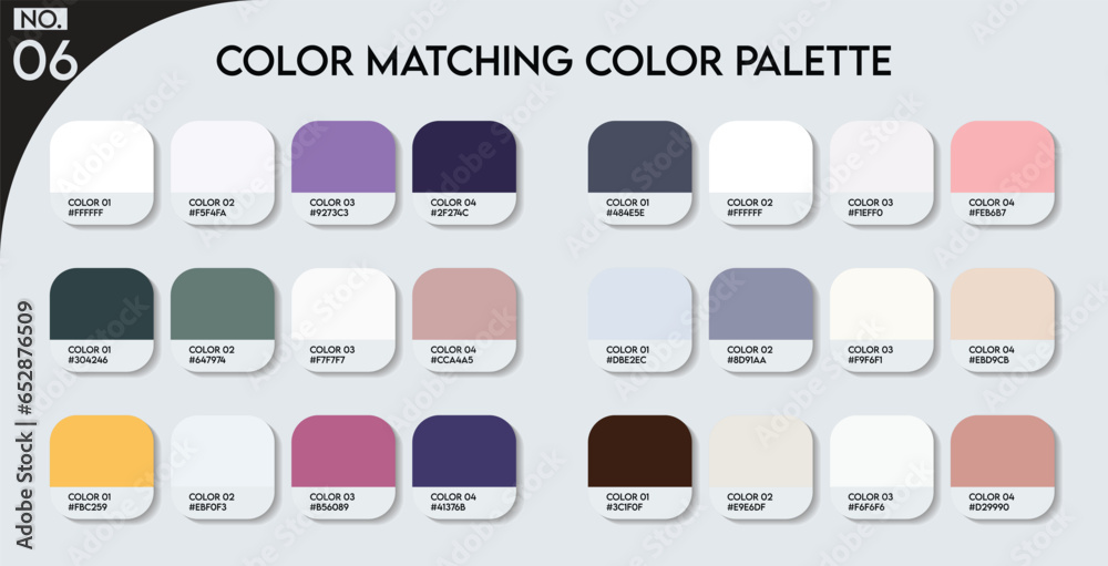 Logo design Color matching color palette - 06, Fashion Trend Color ...