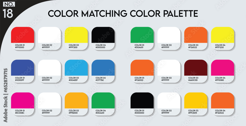 Logo design Color matching color palette - 18, Fashion Trend Color ...