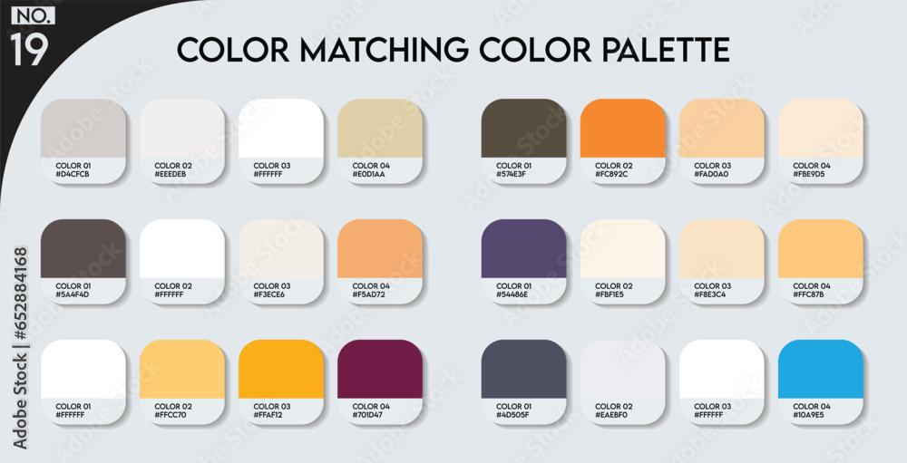 Logo design Color matching color palette - 19, Fashion Trend Color ...