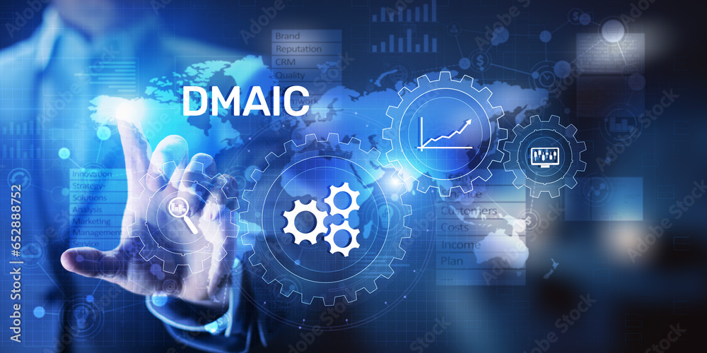 DMAIC Define Measure Analyze Improve Control Industrial business ...