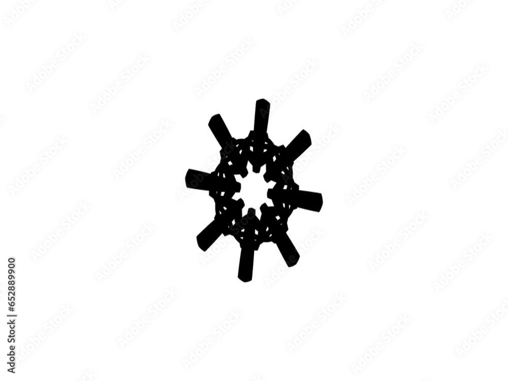 Star rotation animation. Star animation element for gif banner. Star ...