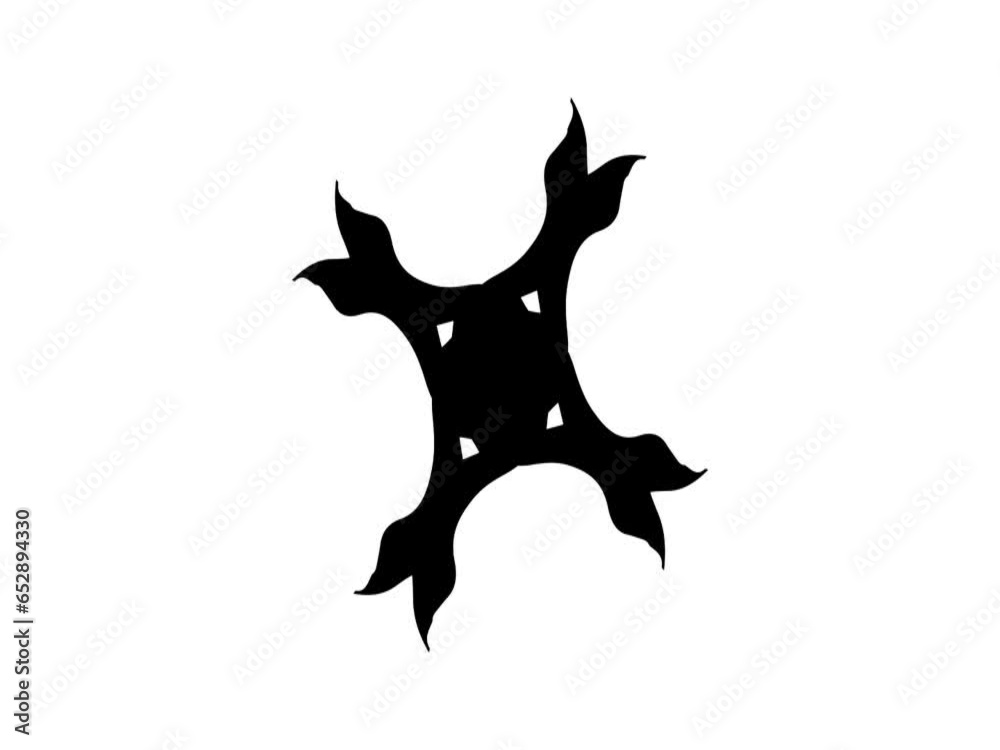Cross rotation animation. Cross animation element for gif banner. Cross ...
