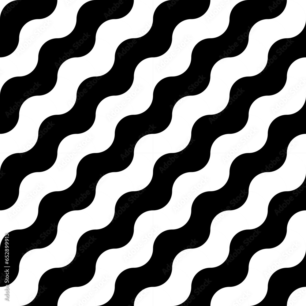 Seamless diagonal wavy lines. Jagged stripes. Surface pattern design ...