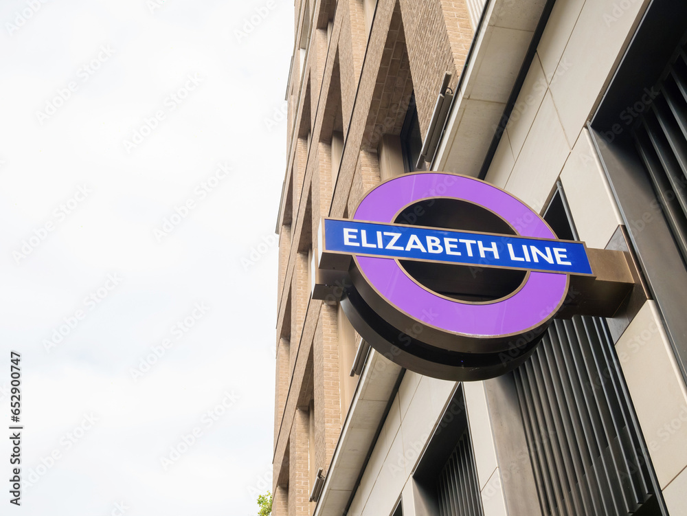 London, UK, September 2nd 2023:The Elizabeth line underground train ...