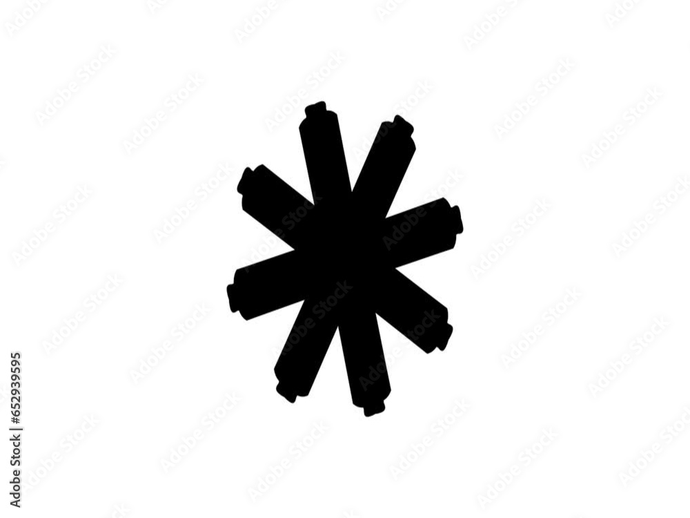 Star rotation animation. Star animation element for gif banner. Star ...