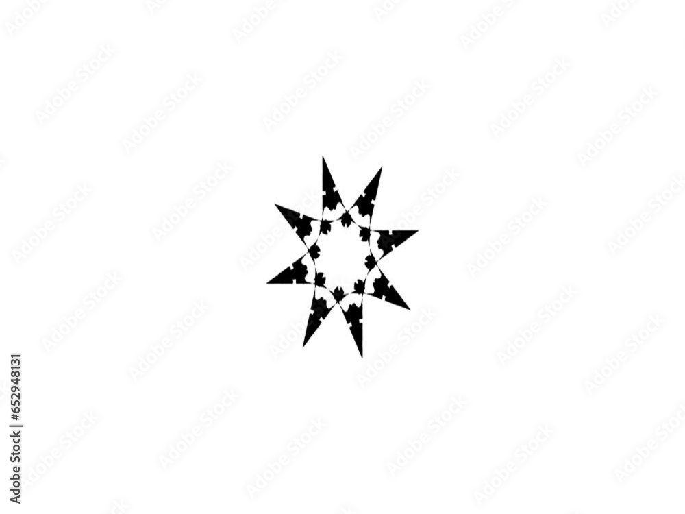 Star rotation animation. Star animation element for gif banner. Star ...