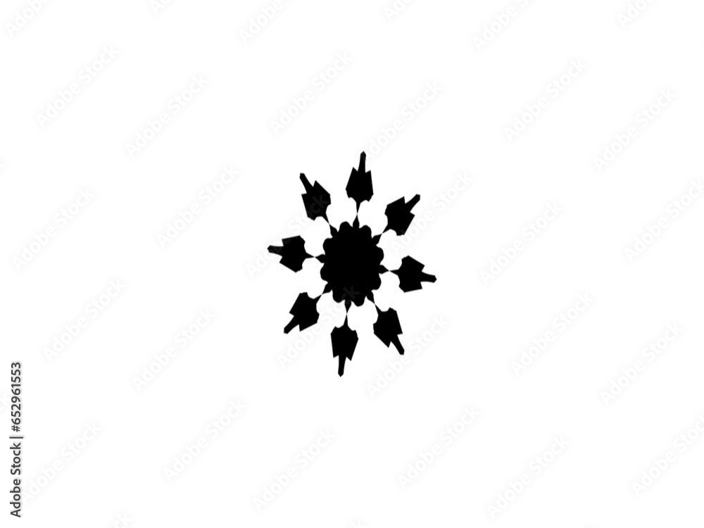 Star rotation animation. Star animation element for gif banner. Star ...
