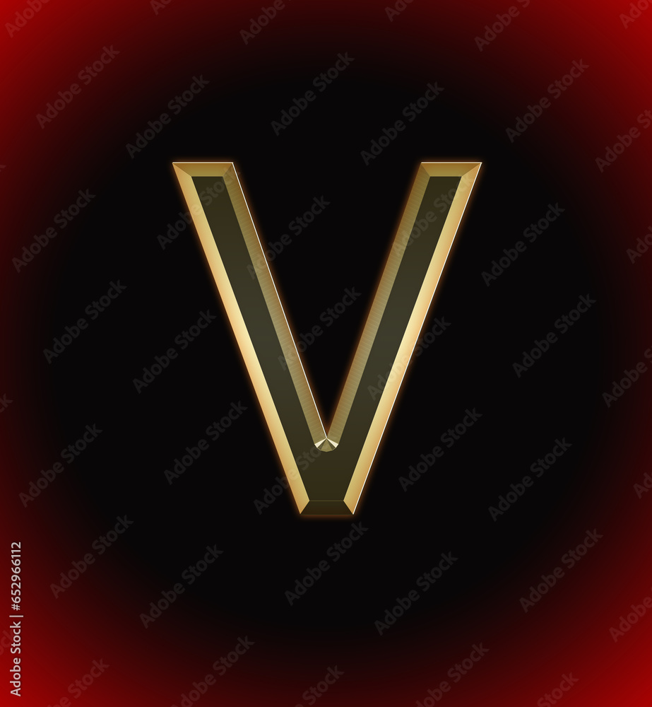 Golden and shining Alphabet(letter) V and name of individual (boy or Girl) with start of ...