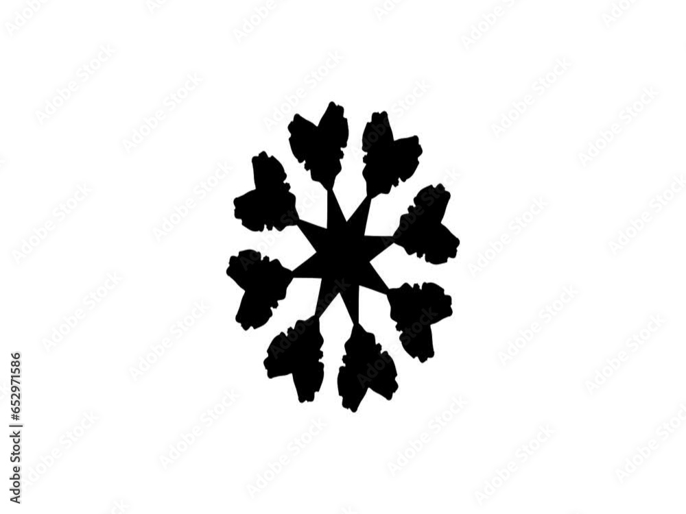 Flower rotation animation. Flower animation element for gif banner ...