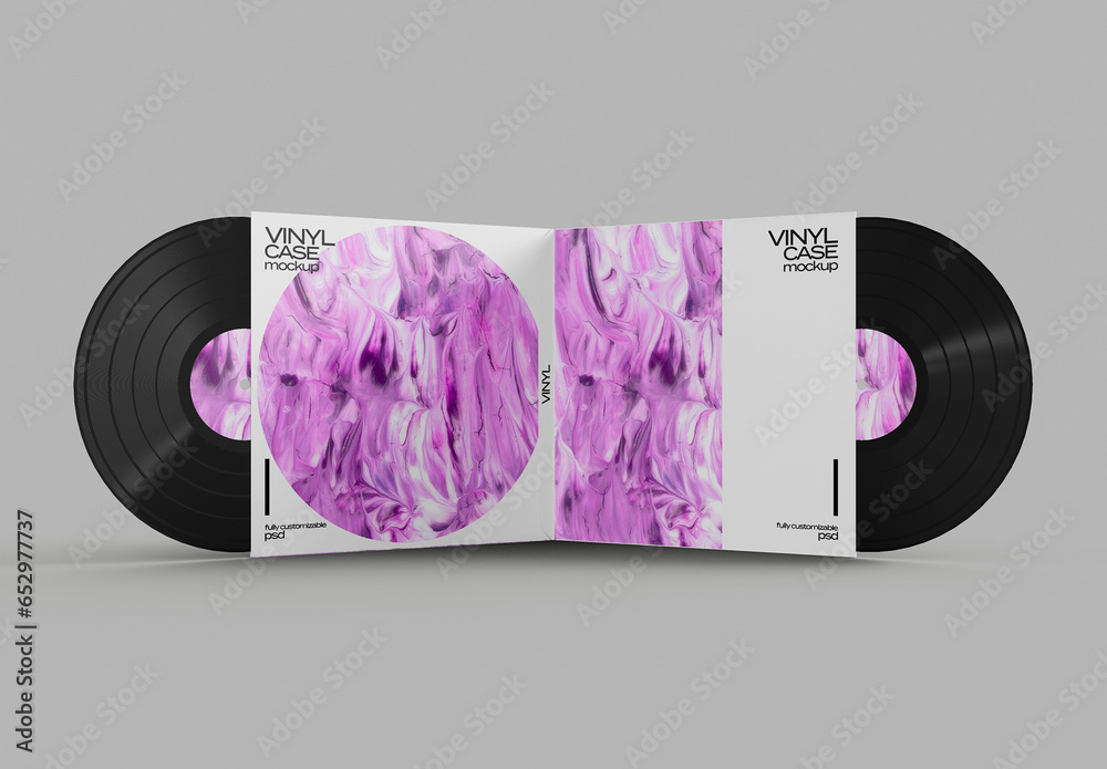 Branding Vinyl Cover Mockup Stock Template | Adobe Stock