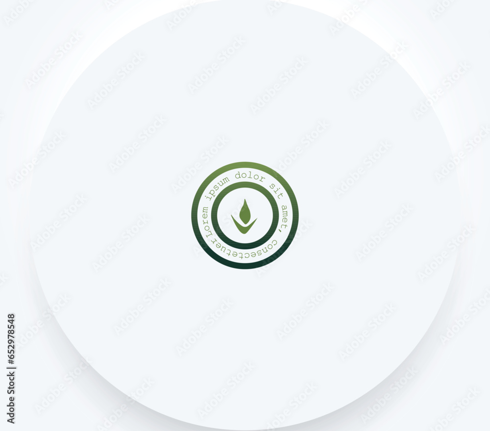 Green and leafy logo template – perfect for a fresh and eco-friendly ...