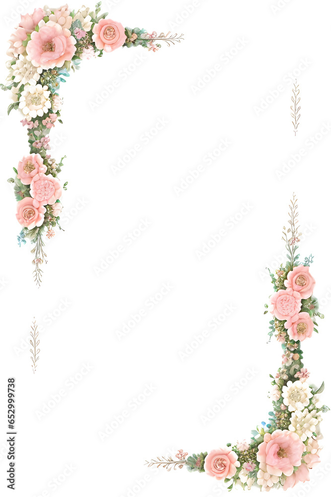 Floral Flower Border Frame PNG Transparent Background Stock ...