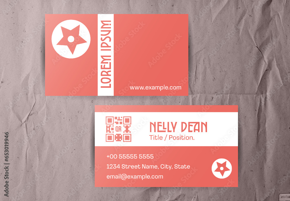 Star Business Card Stock Template | Adobe Stock