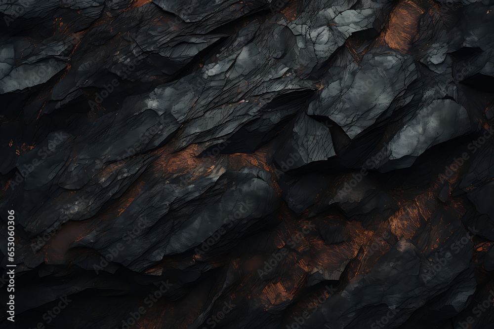 Mystical Tilt-Shift Landscape Dark Rock Texture with Brown and Black ...