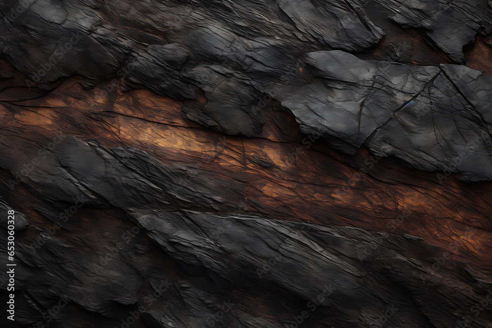 Mystical Tilt-Shift Landscape Dark Rock Texture with Brown and Black ...