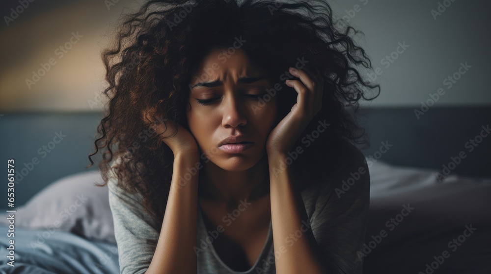 Mixed-race Black woman grapples with her emotions, reflecting ...