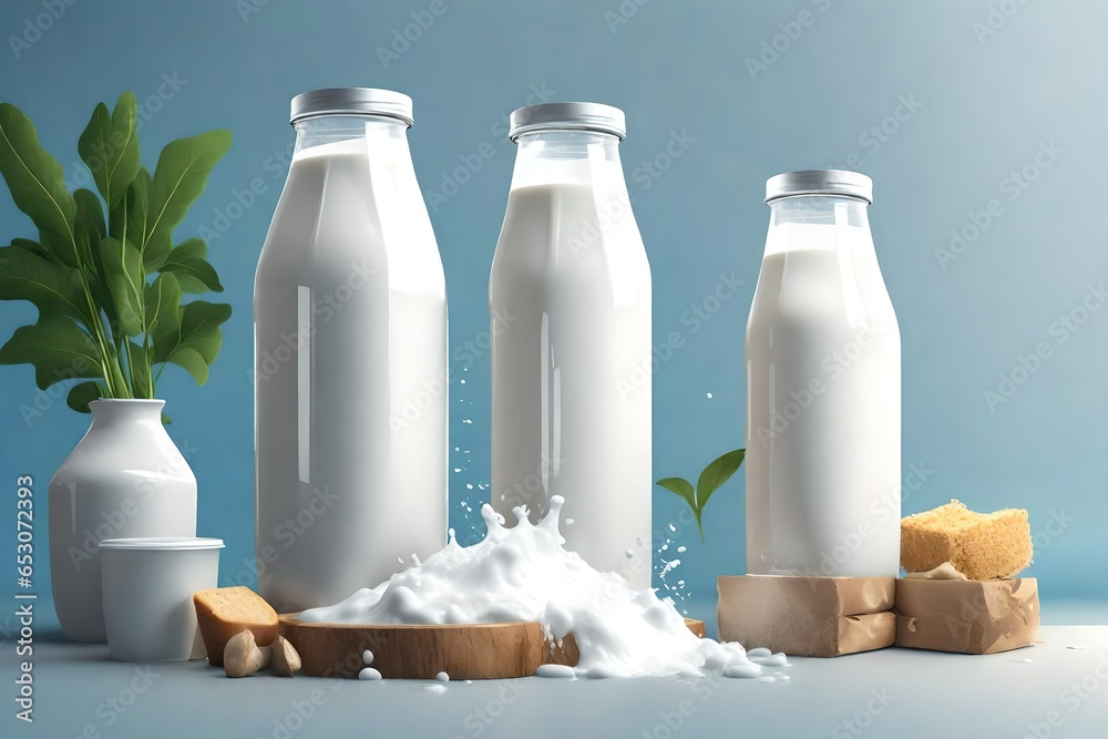 pure farm-fresh milk delivery flyer poster leaflet design template ...