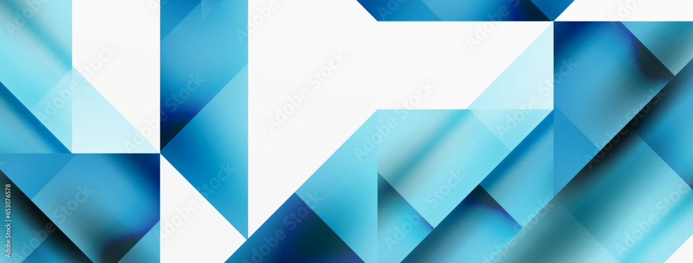 Captivating vector abstraction. Triangles interlock in mesmerizing ...
