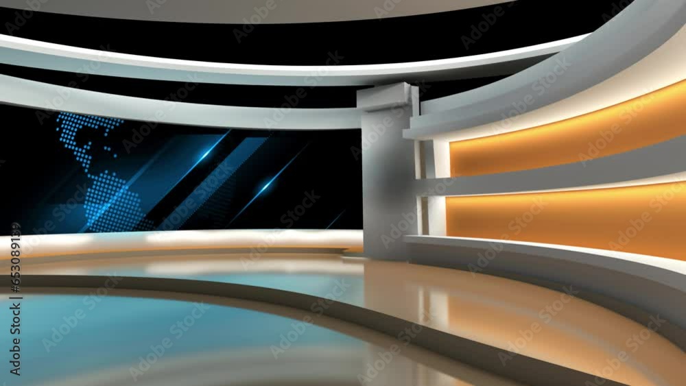 Tv studio. News room. Studio Background. Newsroom bakground. Backdrop ...