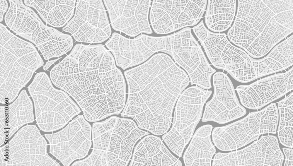 Abstract background area, map, city street. City top view, streets and ...